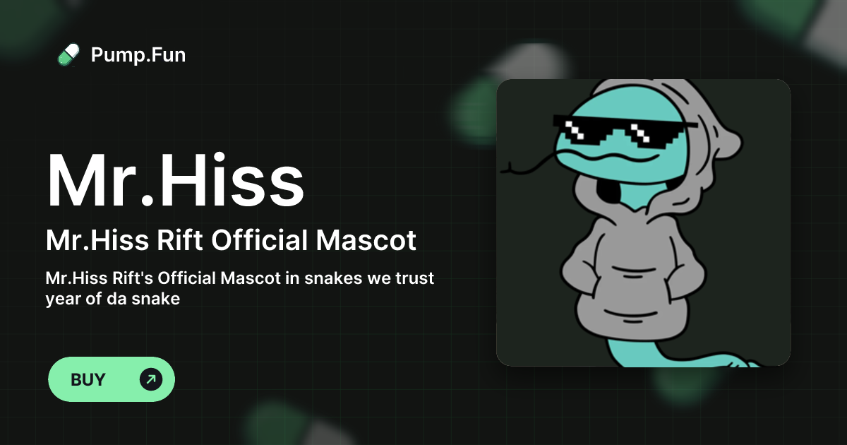 Mr.Hiss Rift Official Mascot (Mr.Hiss) - Pump