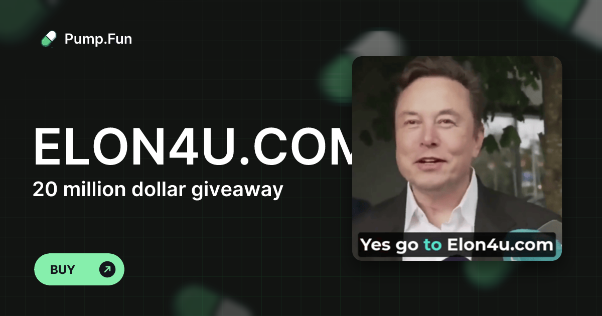 20 million dollar giveaway (ELON4U.COM) - Pump
