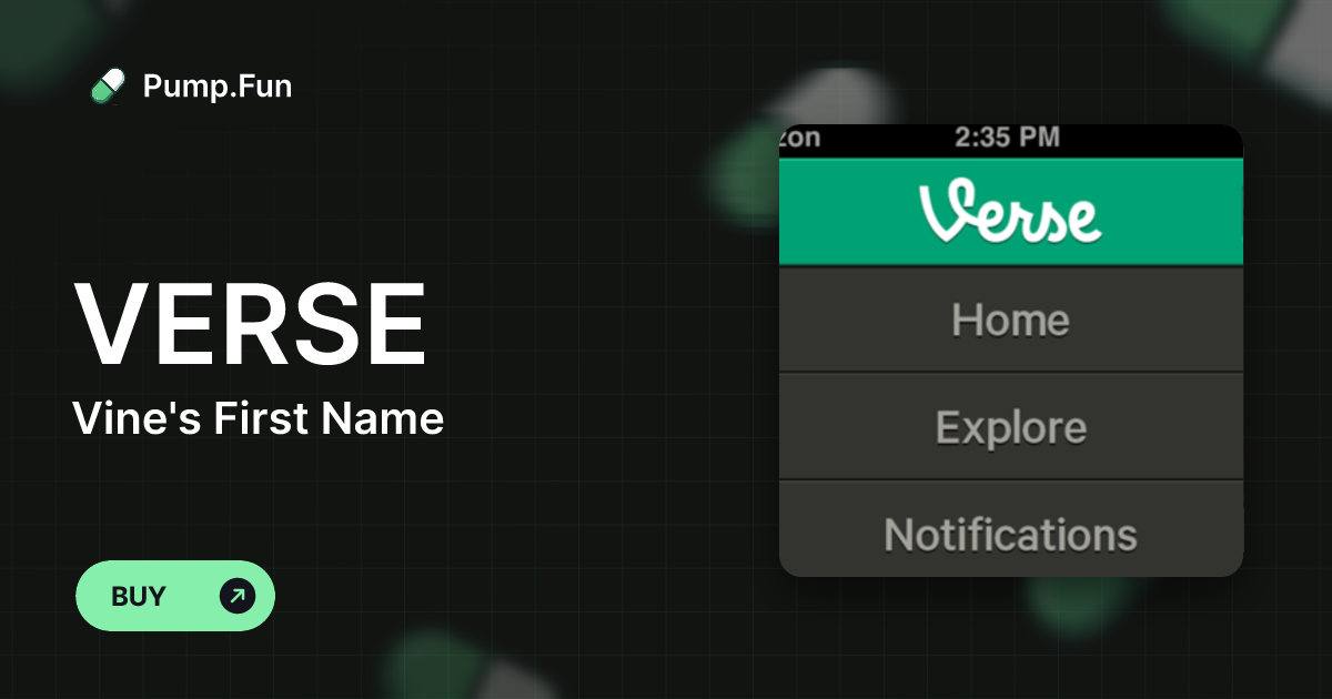 Vine's First Name (VERSE) - Pump