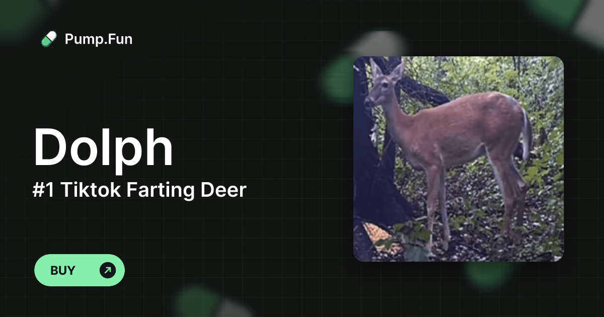 #1 Tiktok Farting Deer (Dolph) - Pump