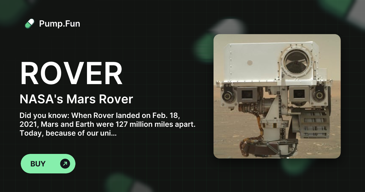 NASA's Mars Rover (ROVER) - Pump