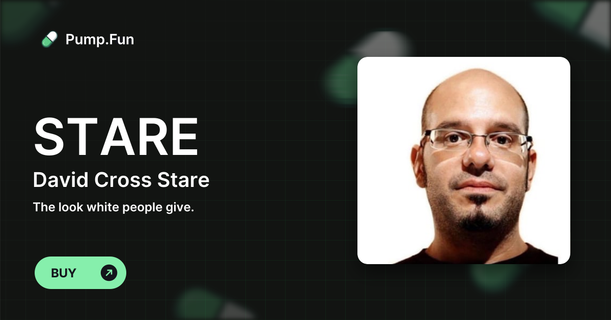 David Cross Stare (STARE) - Pump
