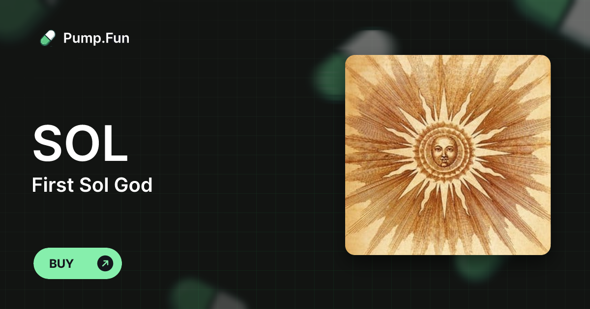 First Sol God (SOL) - Pump
