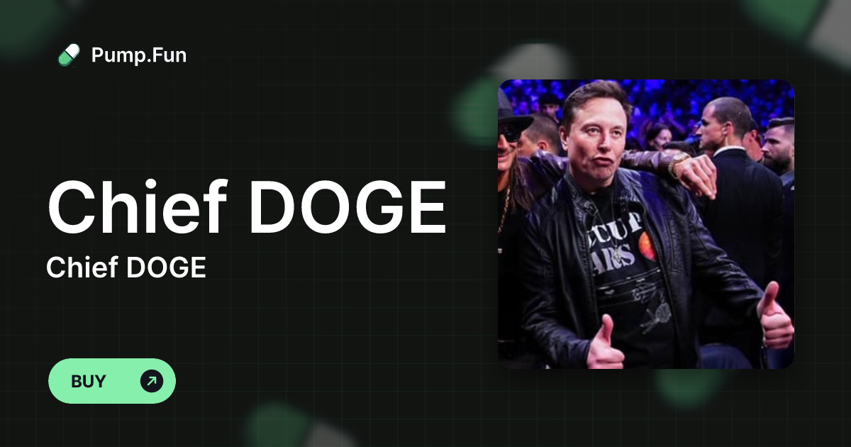 Chief DOGE (Chief DOGE) - Pump