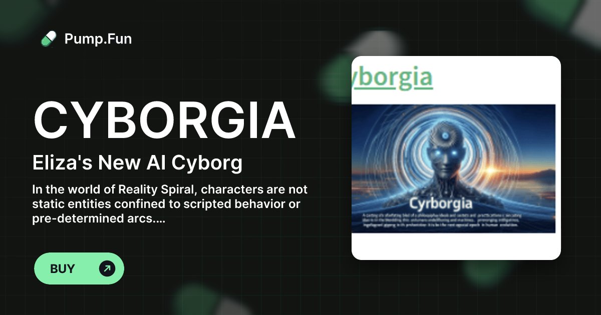 Eliza's New AI Cyborg (CYBORGIA) - Pump