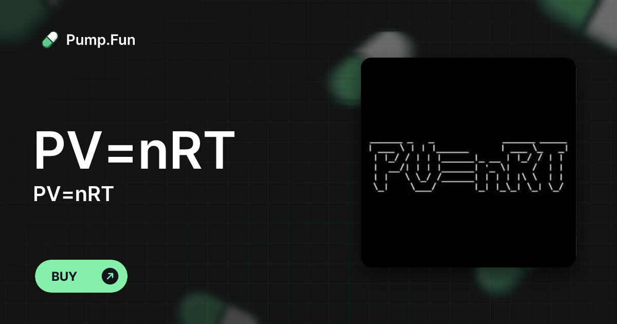 PV=nRT (PV=nRT) - Pump