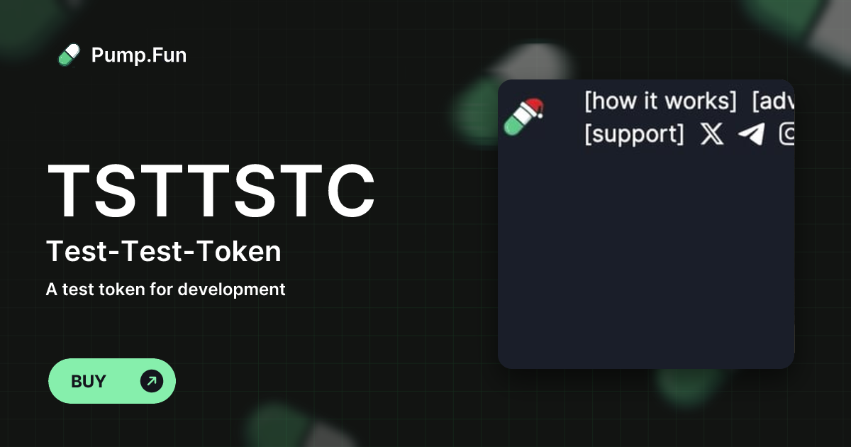 Test-Test-Token (TSTTSTC) - Pump
