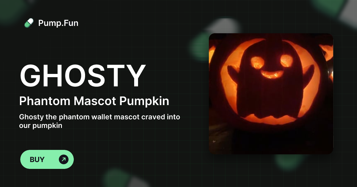 Phantom Mascot Pumpkin (GHOSTY) - Pump