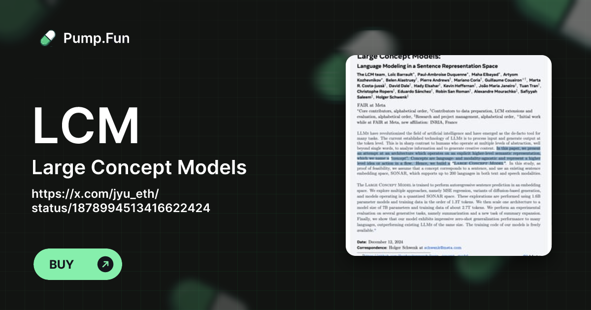 Large Concept Models (LCM) - Pump