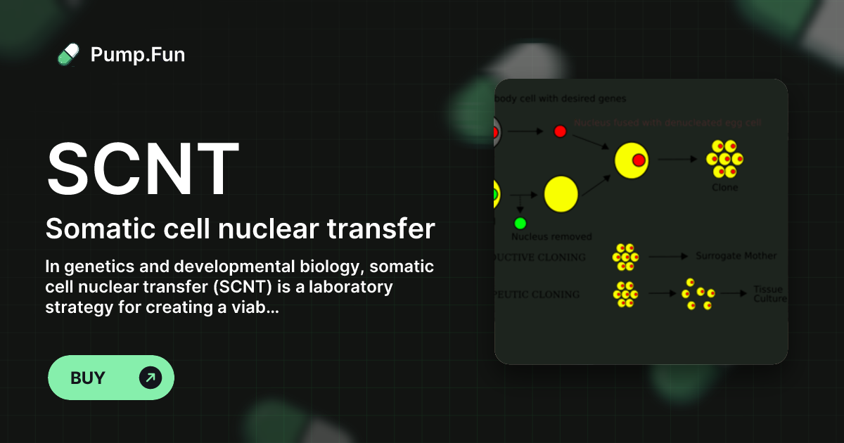 Somatic cell nuclear transfer (SCNT) - Pump