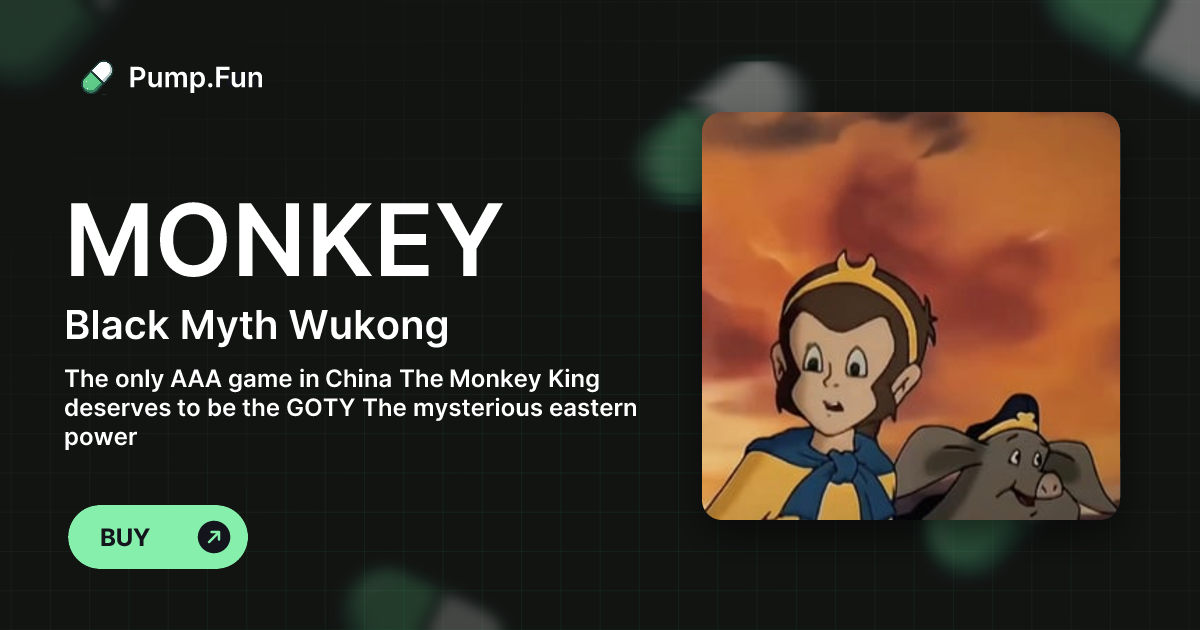 Black Myth Wukong (MONKEY) - Pump