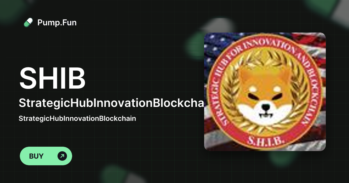 StrategicHubInnovationBlockchain (SHIB) - Pump
