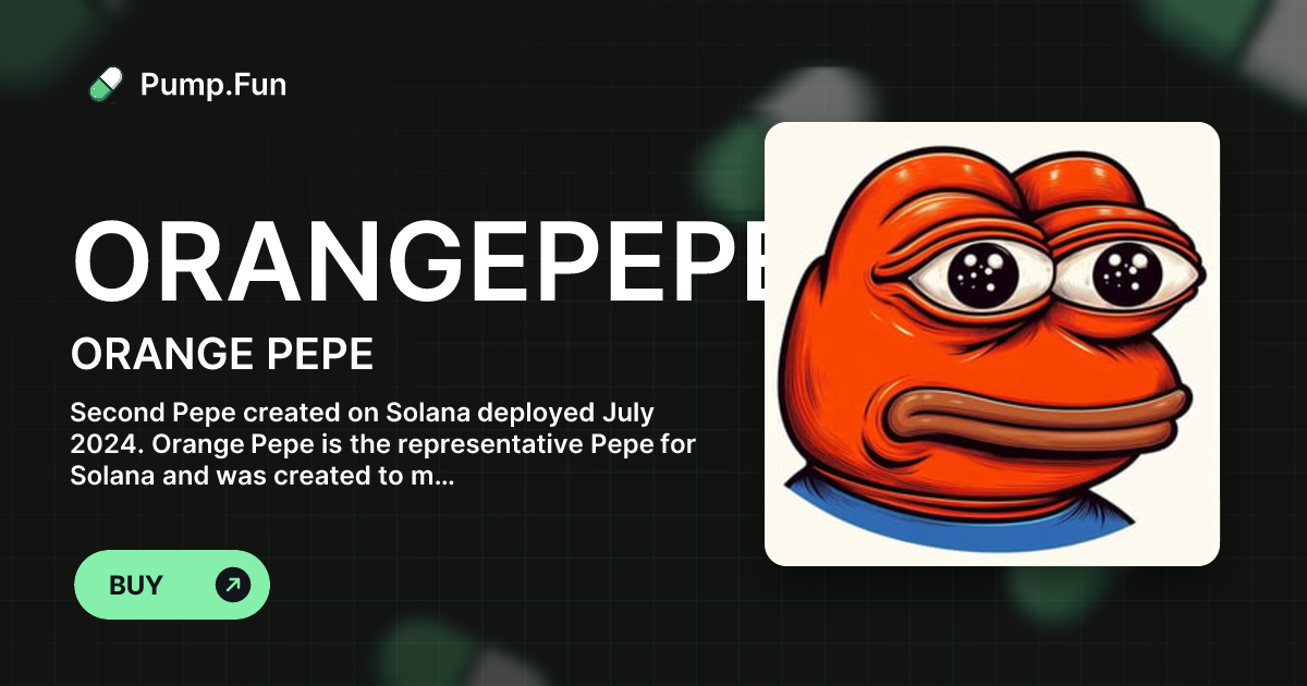 ORANGE PEPE (ORANGEPEPE) - Pump