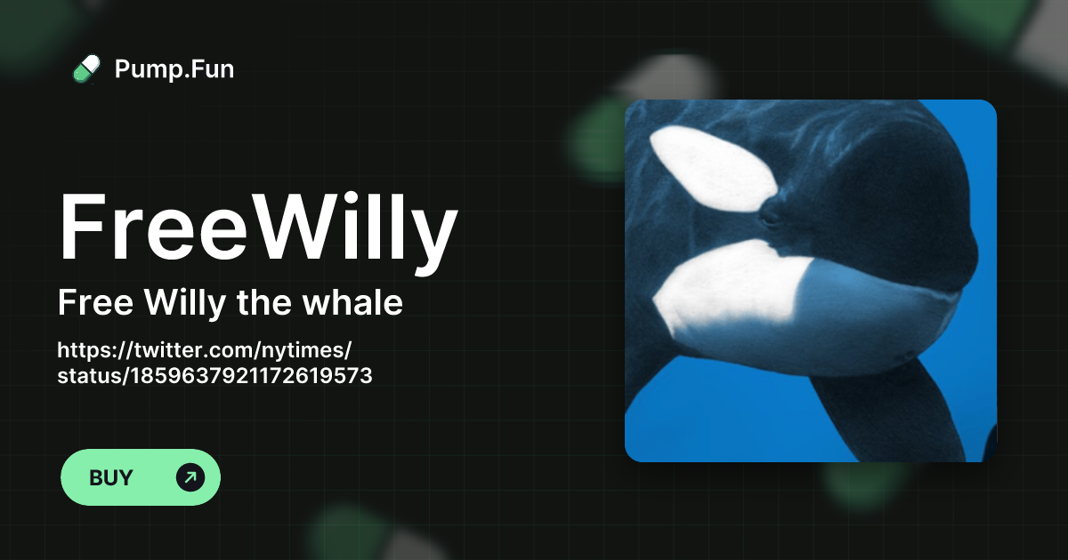 Free Willy the whale (FreeWilly) - Pump