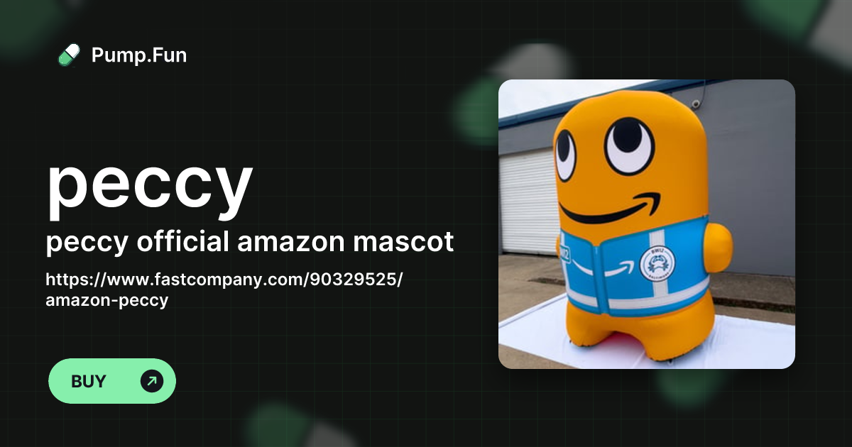 peccy official amazon mascot (peccy) - Pump