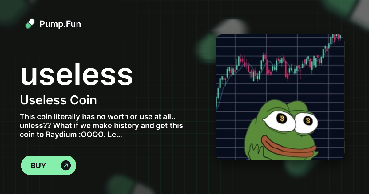 Useless Coin (useless) - Pump