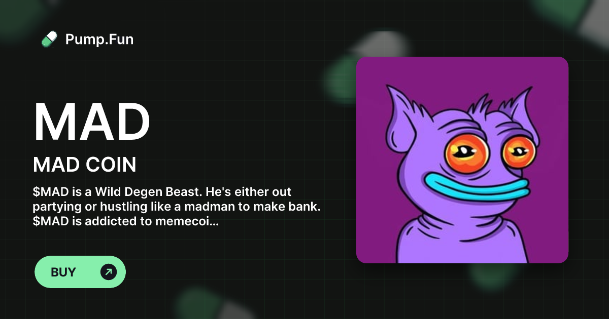 MAD COIN (MAD) - Pump