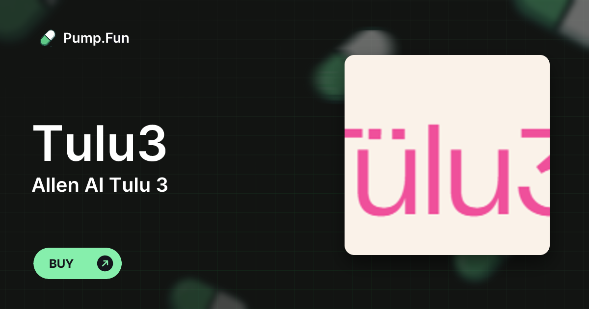 Allen AI Tulu 3 (Tulu3) - Pump