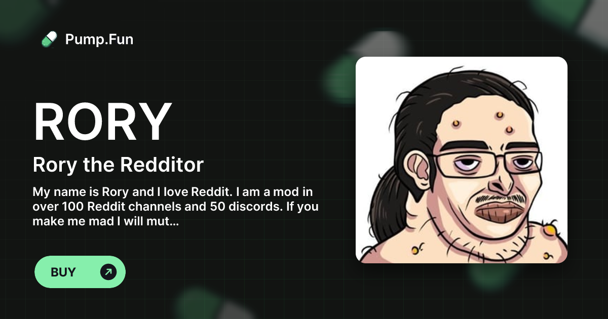 Rory the Redditor (RORY) - Pump