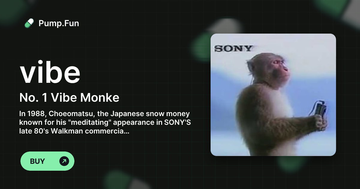 No. 1 Vibe Monke (vibe) - Pump