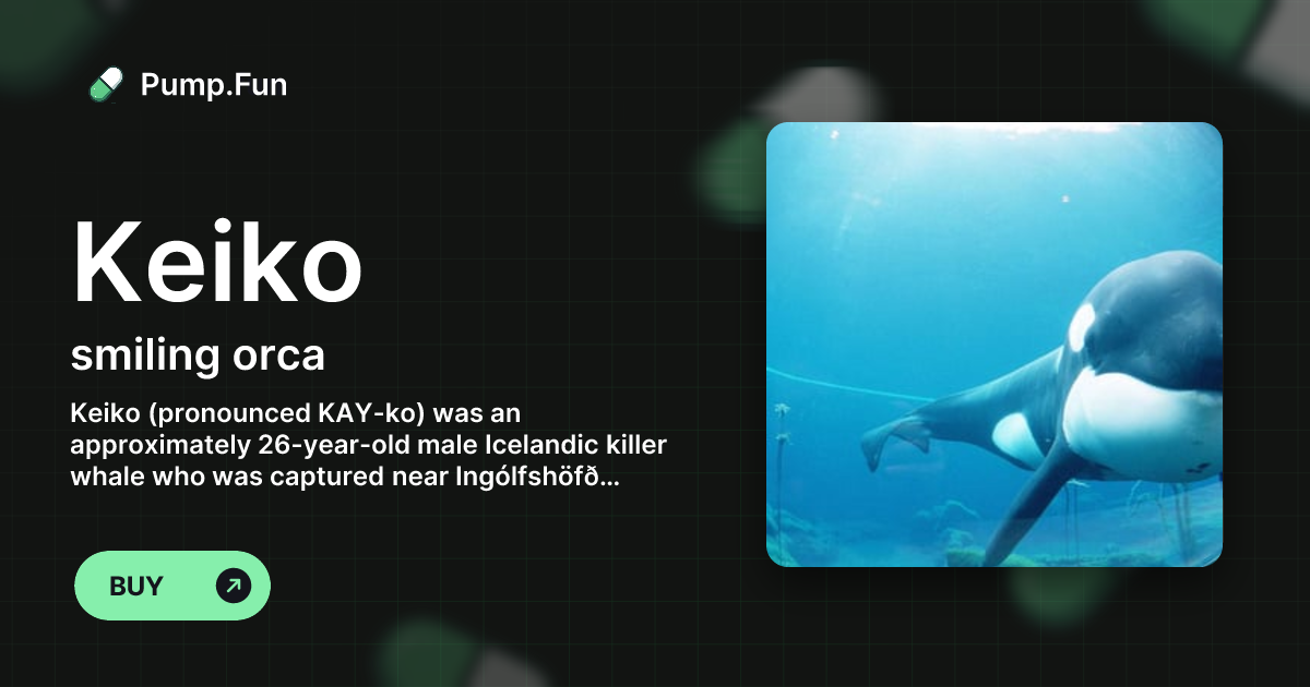 smiling orca (Keiko) - Pump