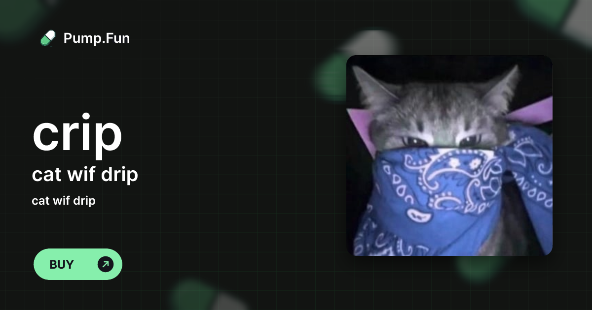 cat wif drip (crip) - Pump