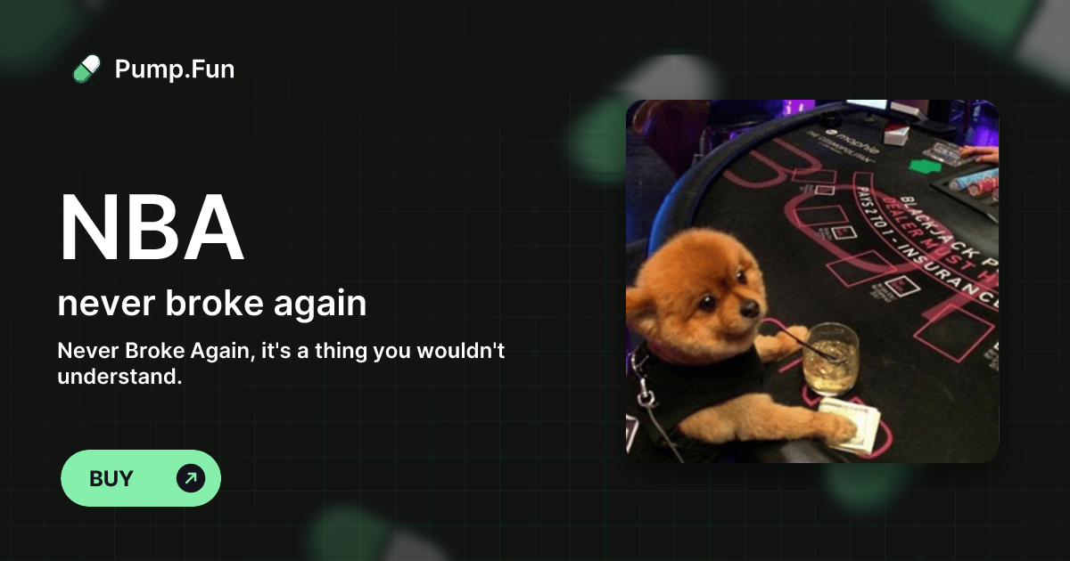 never broke again (NBA) - Pump