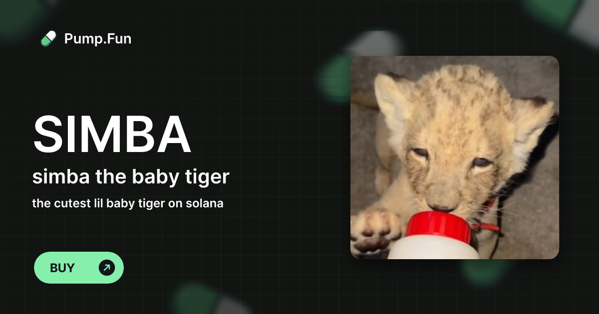 simba the baby tiger (SIMBA) - Pump