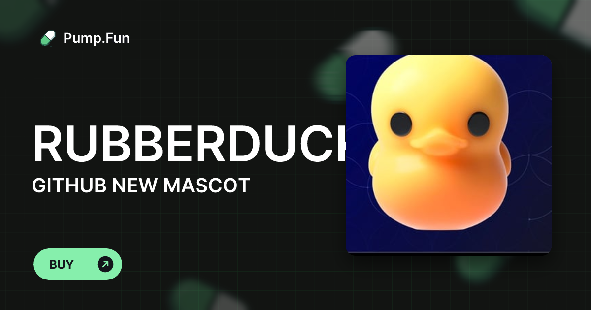 GITHUB NEW MASCOT (RUBBERDUCK) - Pump