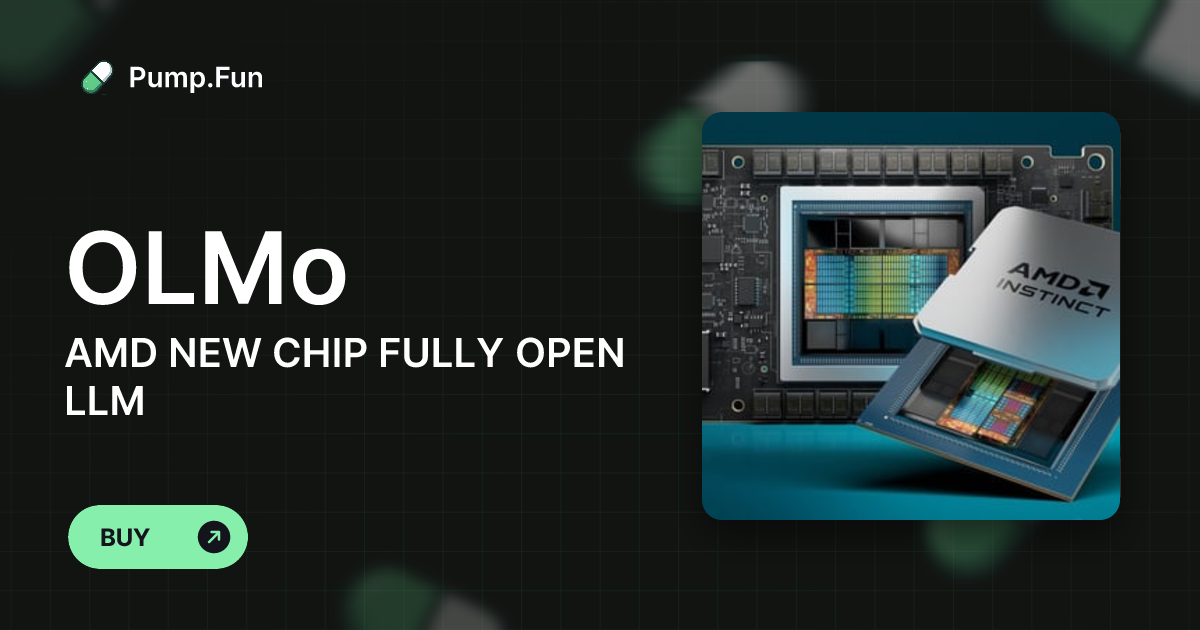 AMD NEW CHIP FULLY OPEN LLM (OLMo) - Pump