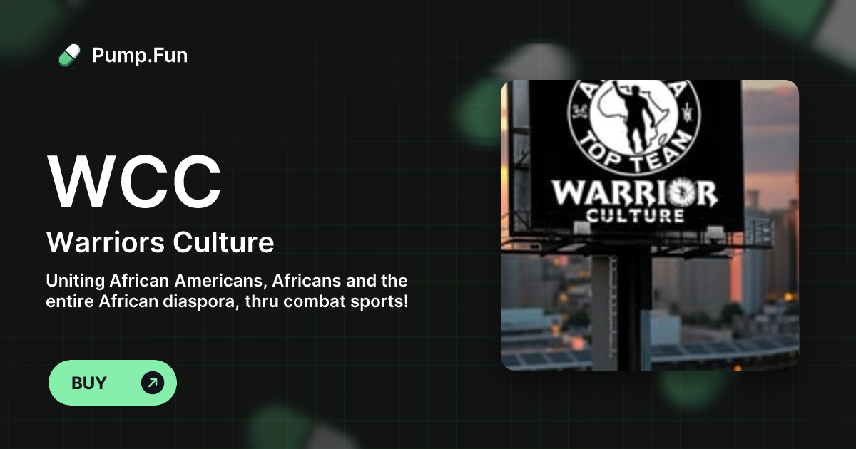 Warriors Culture (WCC) - Pump