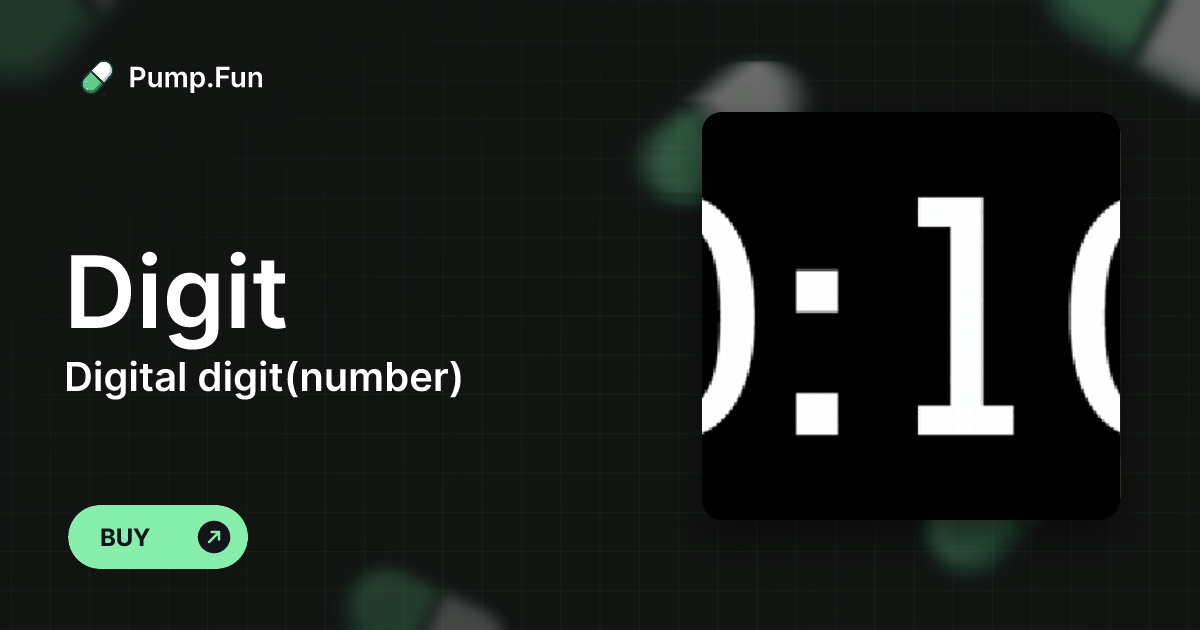 Digital digit(number) (Digit) - Pump