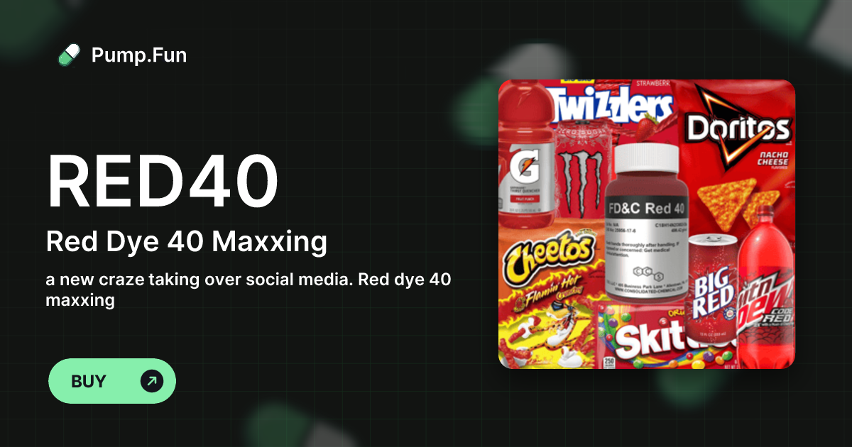 Red Dye 40 Maxxing (RED40) - Pump