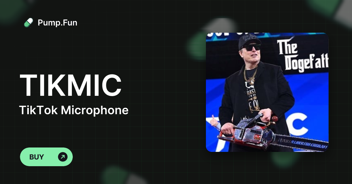 TikTok Microphone (TIKMIC) - Pump