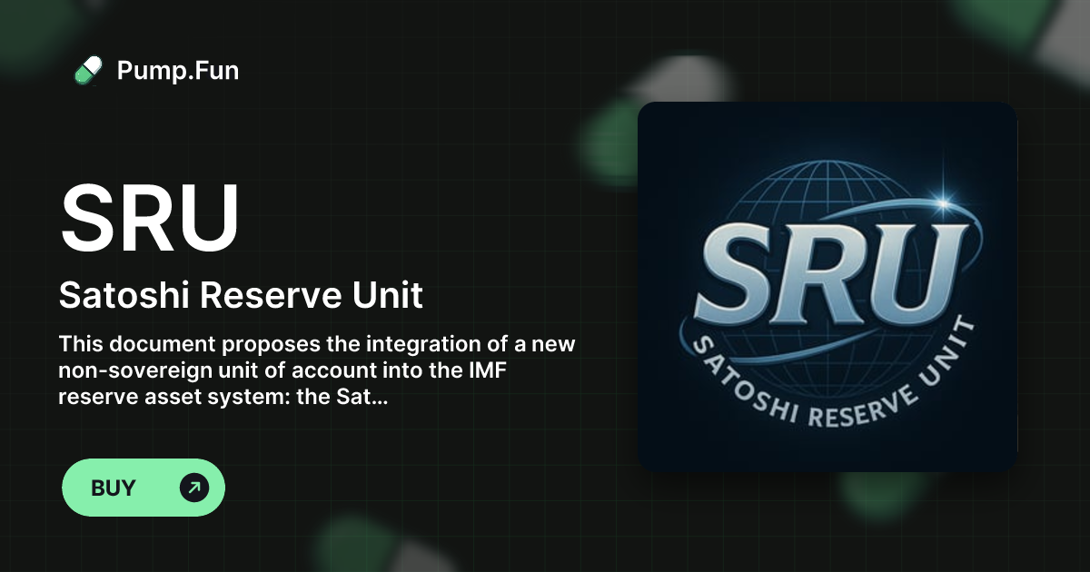 Satoshi Reserve Unit (SRU) - Pump
