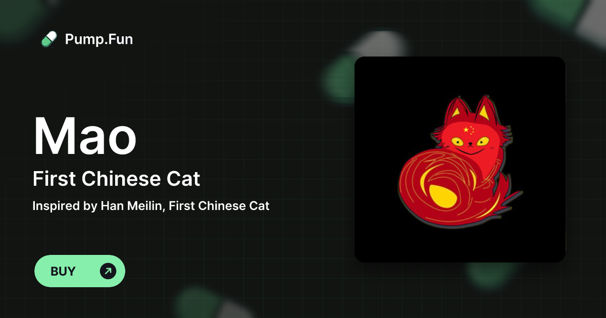 First Chinese Cat (Mao) - Pump