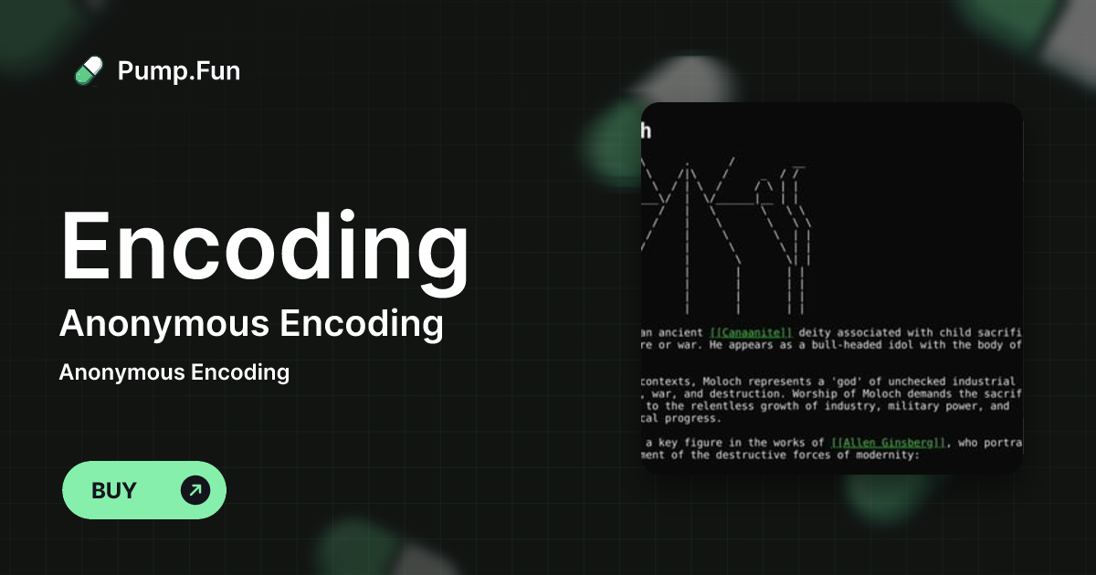 Anonymous Encoding ( Encoding) - Pump
