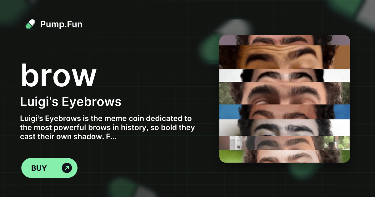 Luigi's Eyebrows (brow) - Pump