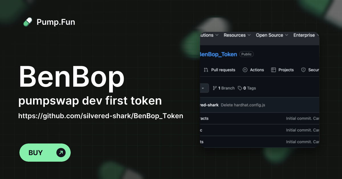 pumpswap dev first token (BenBop) - Pump