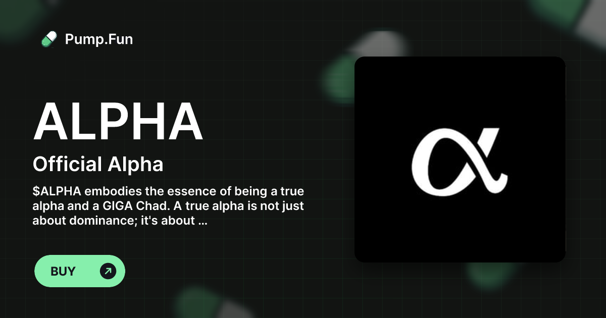 Official Alpha (ALPHA) - Pump