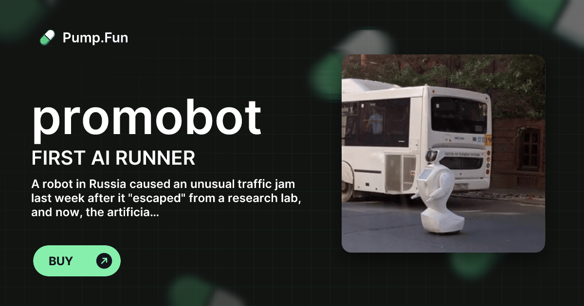 FIRST AI RUNNER (promobot) - Pump