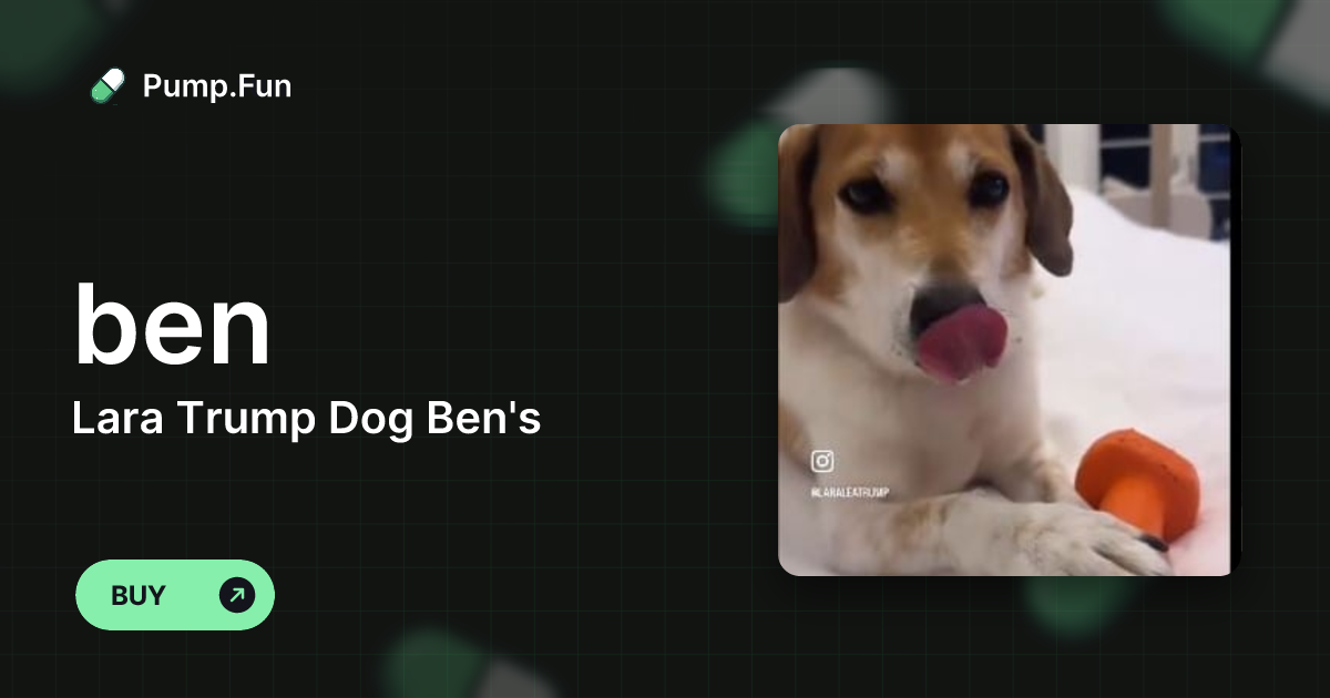 Lara Trump Dog Ben's (ben) - Pump