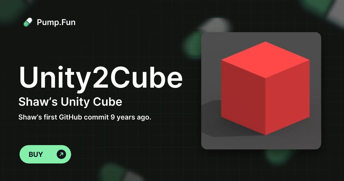 Shaw’s Unity Cube (Unity2Cube) - Pump