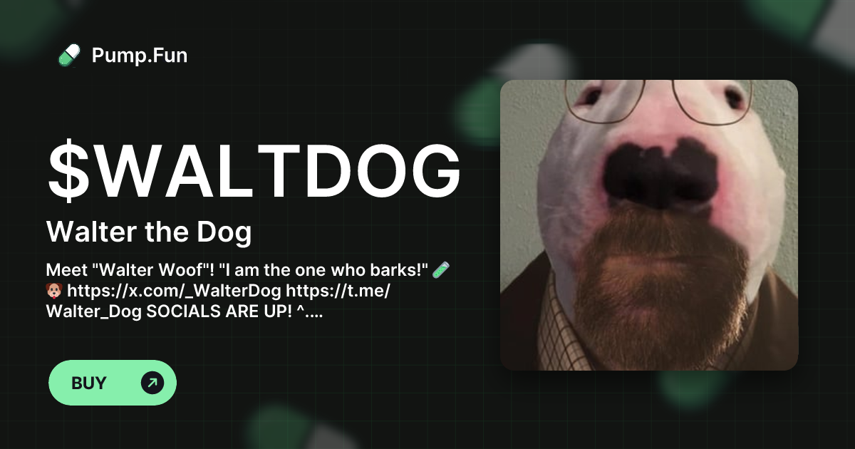 Walter the Dog ($WALTDOG) - Pump