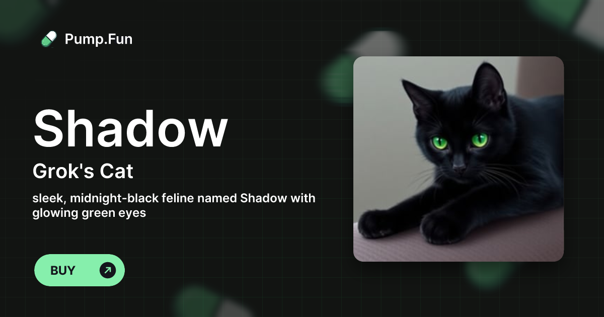 Grok's Cat (Shadow) - Pump