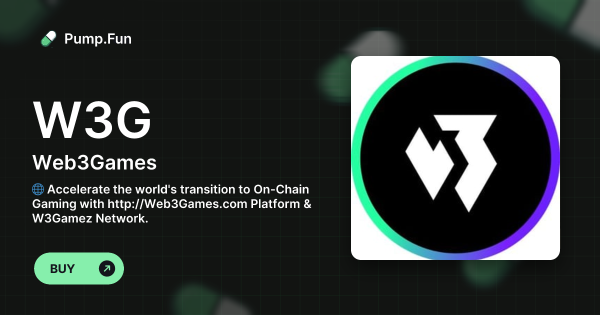 Web3Games (W3G) - Pump