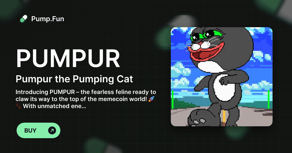 Pumpur the Pumping Cat (PUMPUR) - Pump