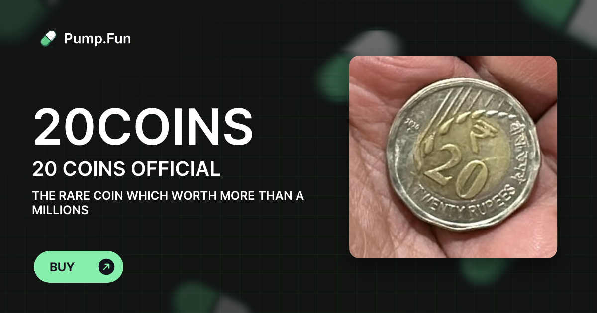 20 COINS OFFICIAL (20COINS) - Pump