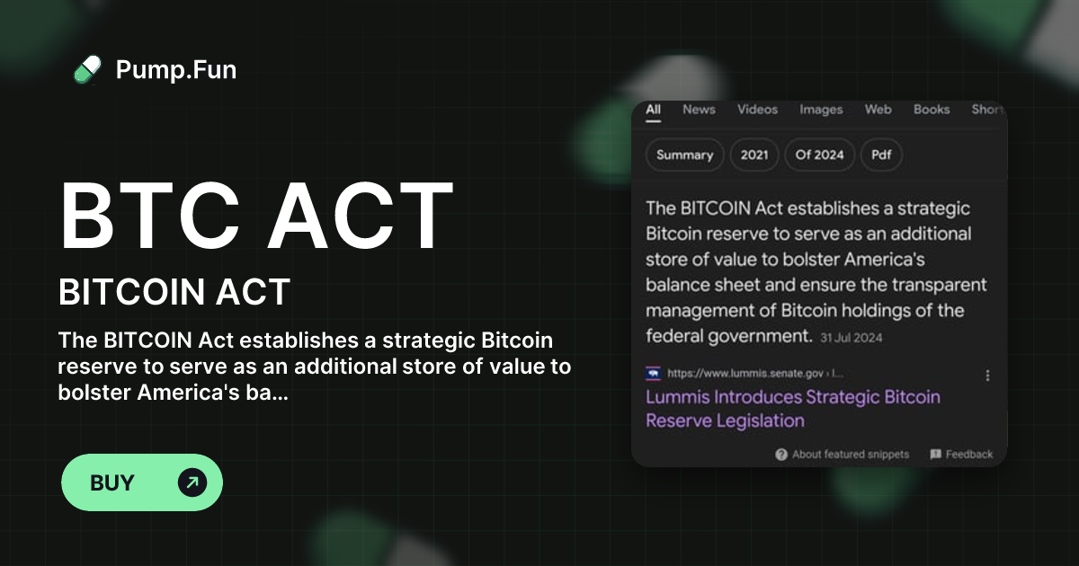 BITCOIN ACT (BTC ACT) - Pump