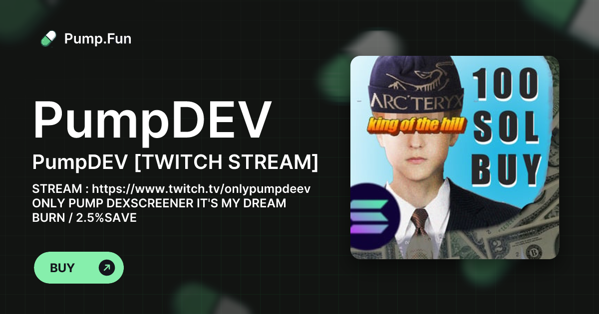 PumpDEV [TWITCH STREAM] (PumpDEV) - Pump